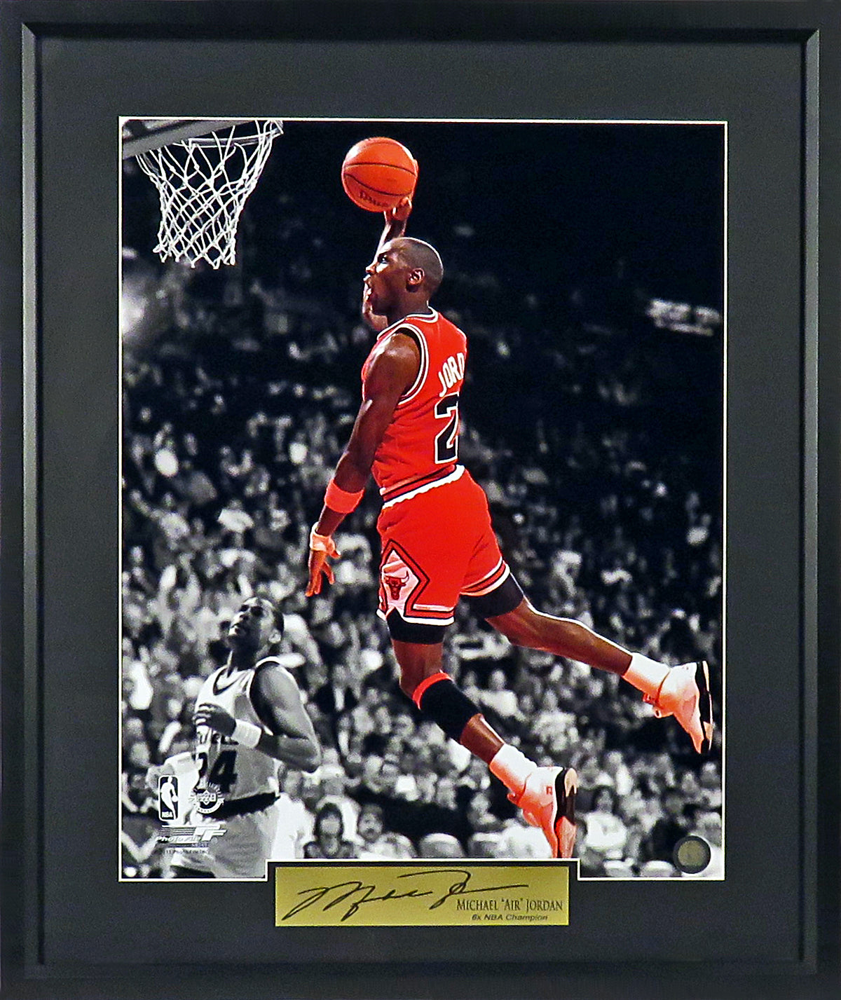 Michael Jordan Dunks From The Free Throw Line Poster